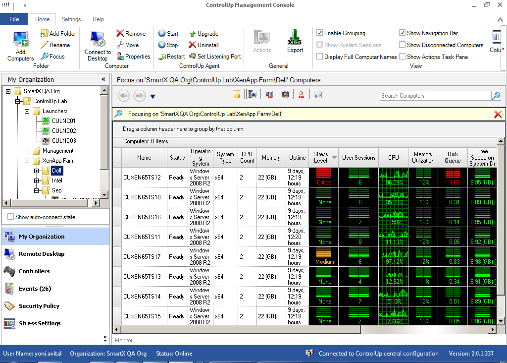 Citrix Resource Manager Eol And Controlup Xenapp Monitoring Controlup